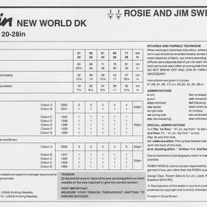 Out-of-print Robin Knitting Pattern 15299, Kid's Rosie and Jim Picture ...