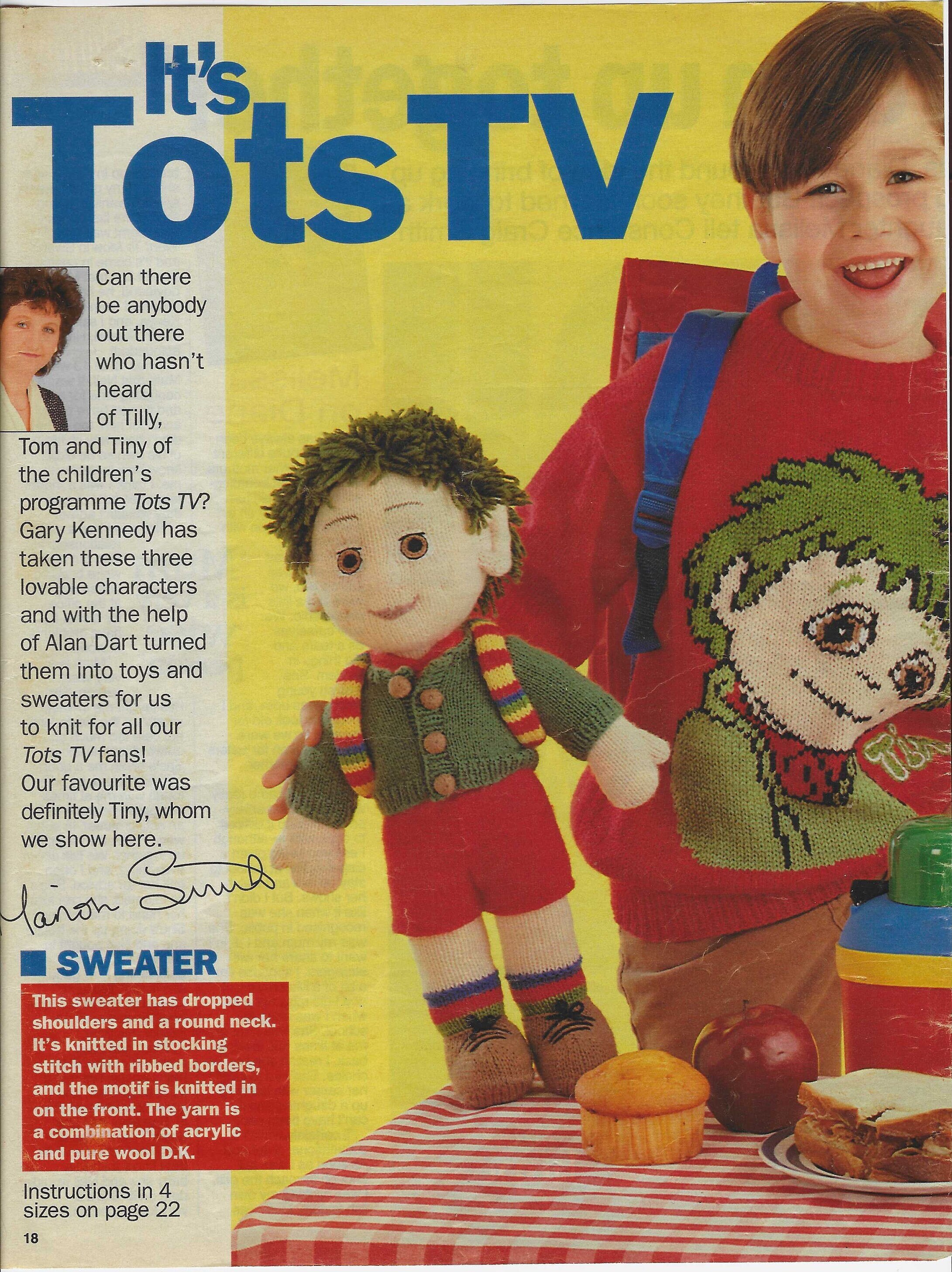 Alan Dart Knitting Pattern for Tors TV Tiny Toy Doll and - Etsy