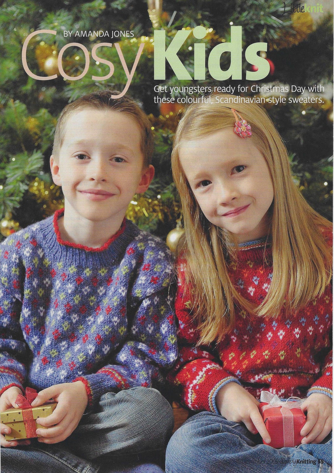 Knitting Pattern, Cosy Days: Kid's Fair Isle Christmas Scandi Jumper ...