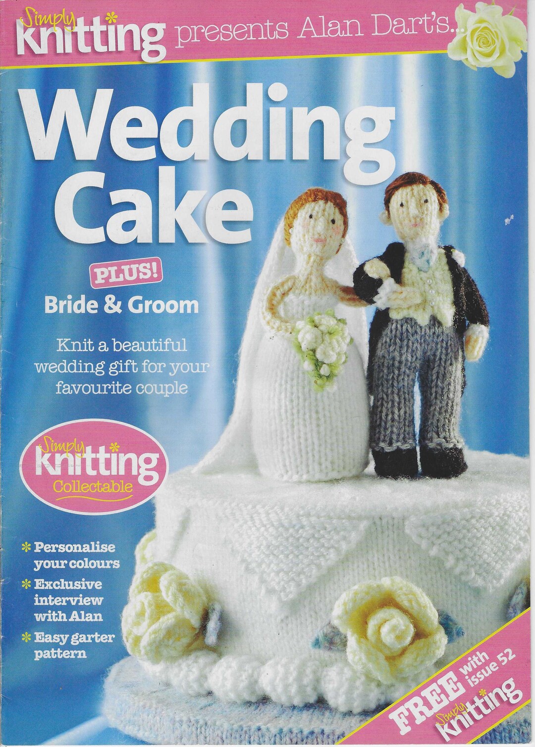 Alan Dart Knitting Pattern Booklet Wedding Cake Decoration Bride Groom ...