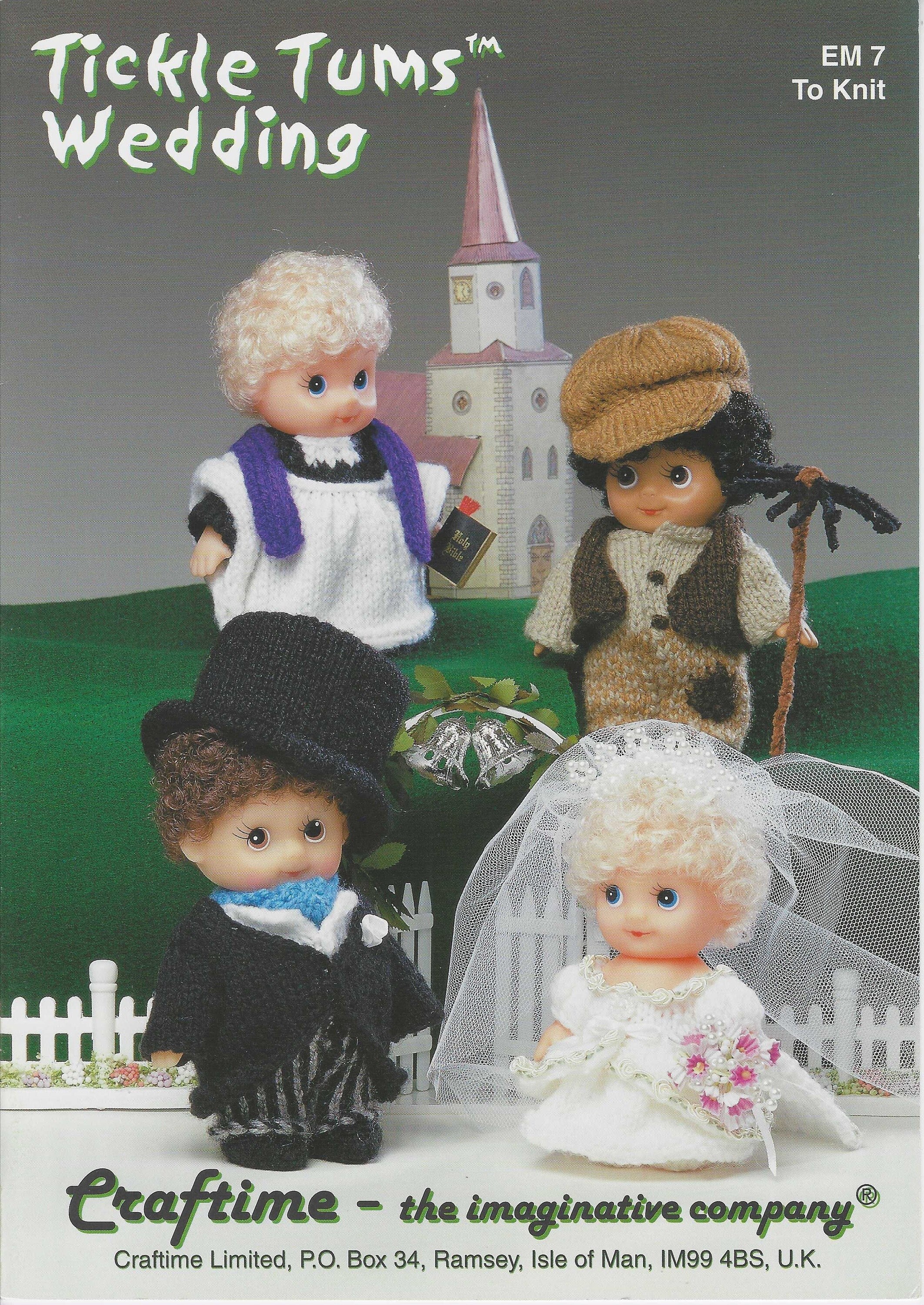 Out-of-print Craftime Knitting Pattern EM 7, Tickle Tums Wedding: Bride ...