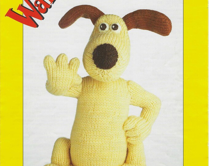 Original Vintage Alan Dart Patons Knitting Pattern E2239: Gromit Toy in ...