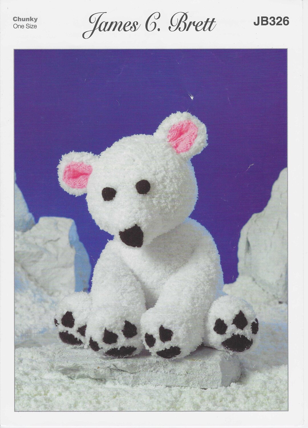 Pre-owned James C Brett Knitting Pattern JB326: Polar Bear Toy Doll in ...