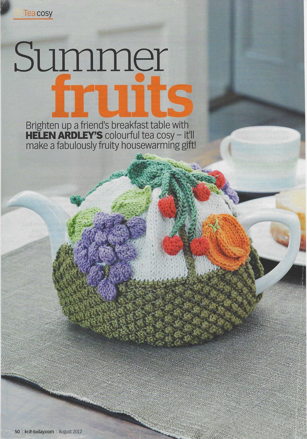 Knitting Pattern Summer Fruits, Colourful Fruity Tea Cosy Cozy in ...