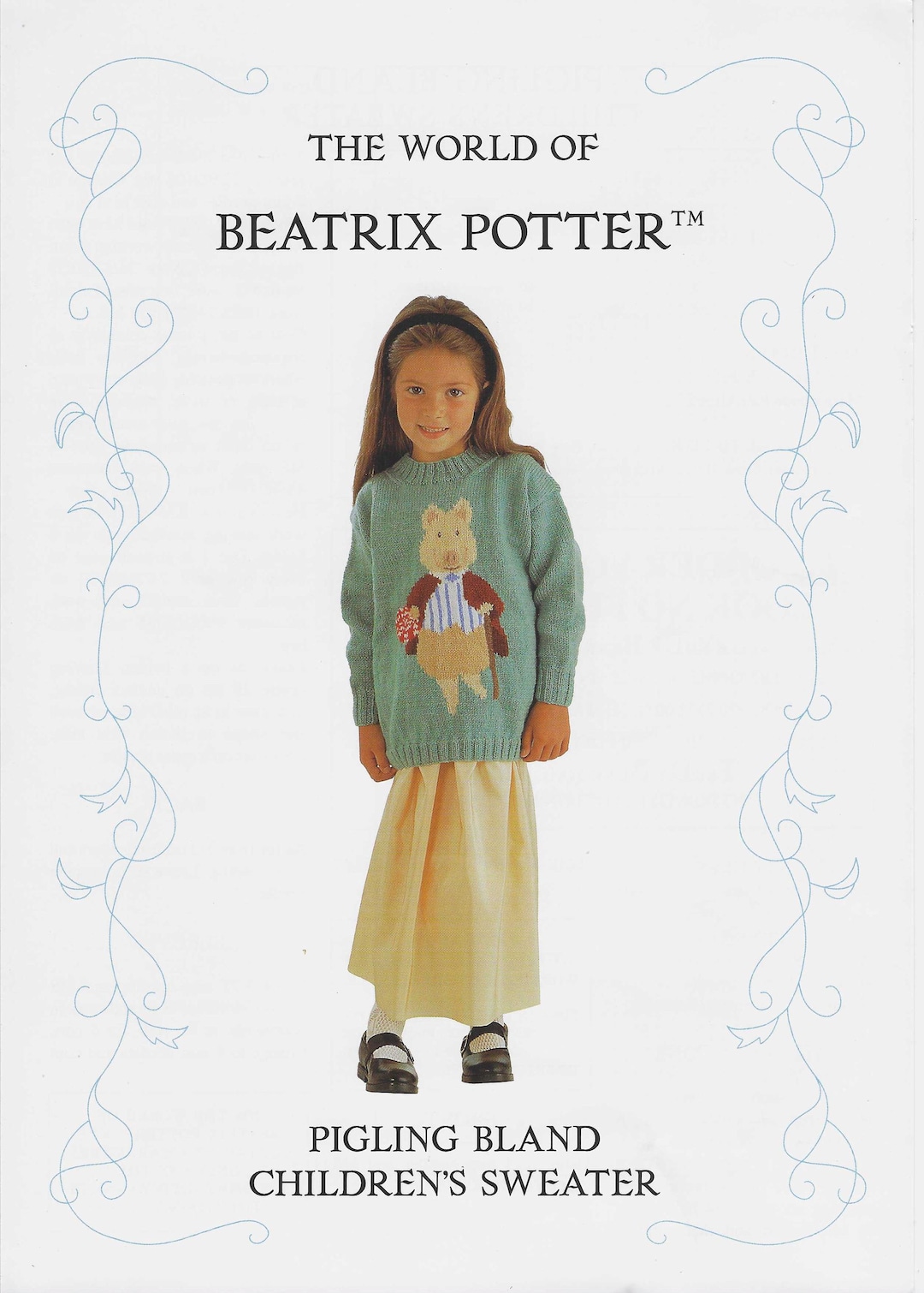 TDB World of Beatrix Potter Knitting Pattern Leaflet: Kid's Pigling ...