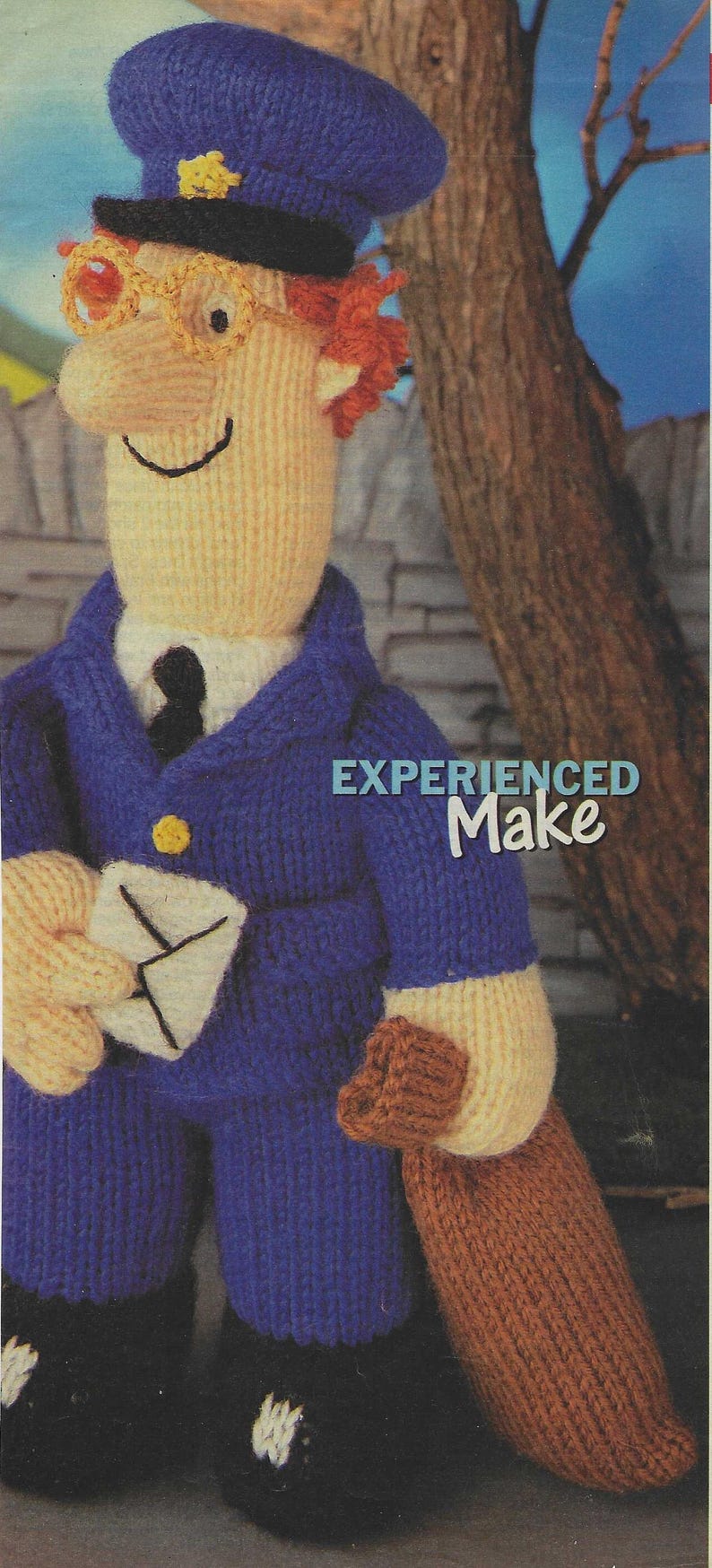 Alan Dart Knitting Pattern Postman Pat Toy Doll and Picture Jumper ...