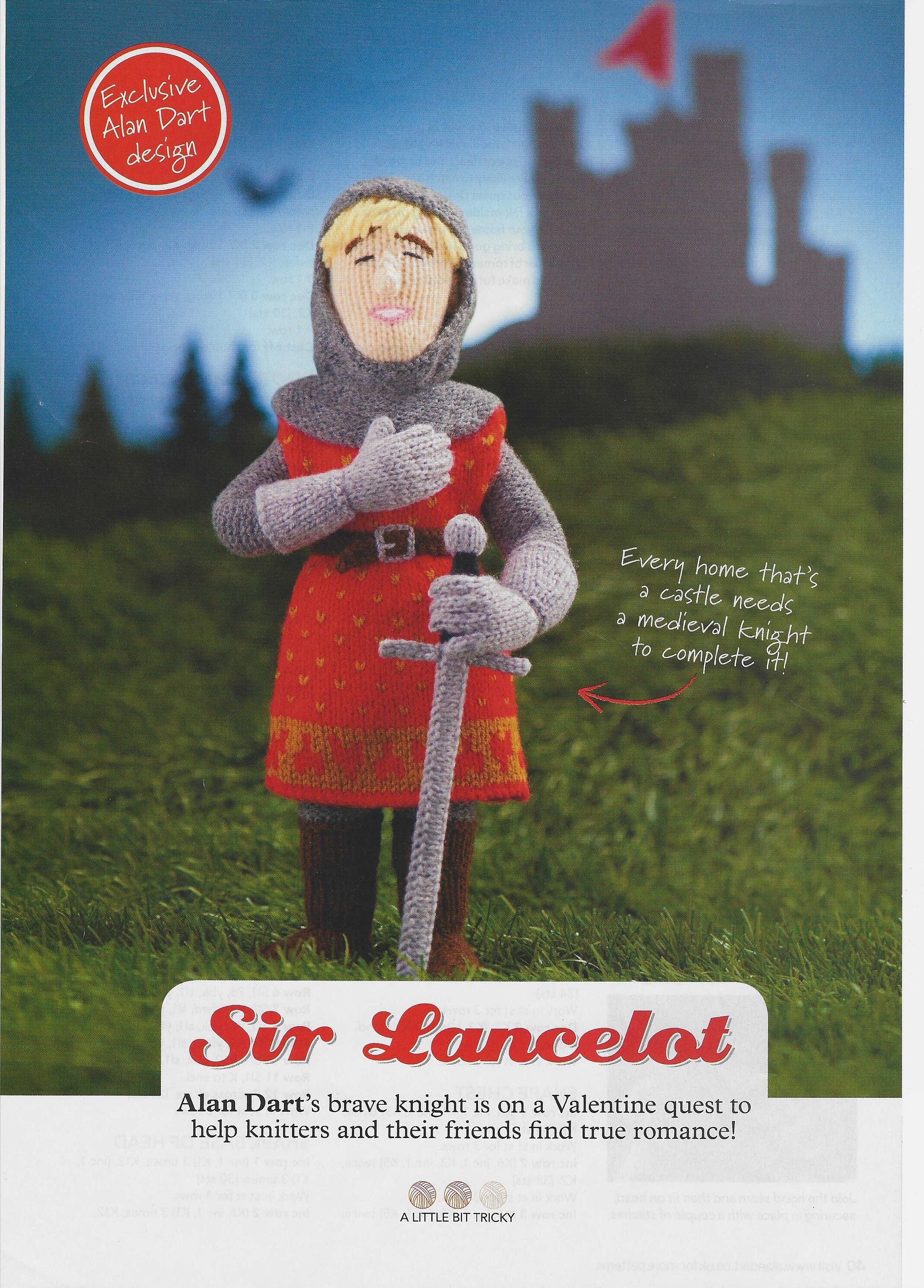 Alan Dart Knitting Pattern Sir Lancelot Toy Doll in Double | Etsy