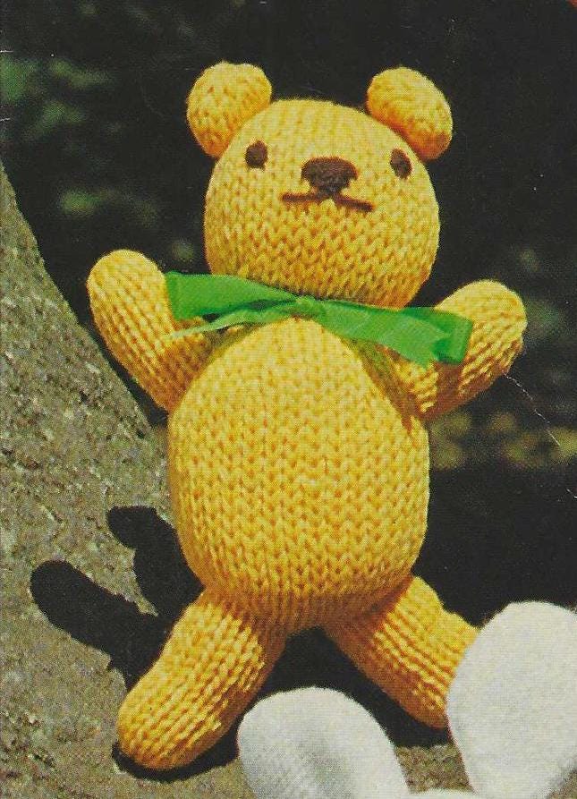 Original Vintage Patons Knitting Pattern 1370: Knitted Toys - Gnome ...