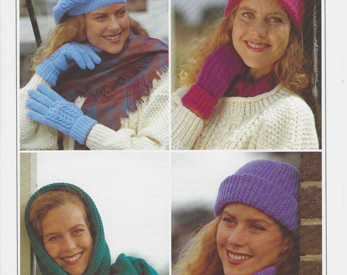 Pre-owned Wendy Knitting Pattern 4008- Women's Ladies' Hats Beanies ...