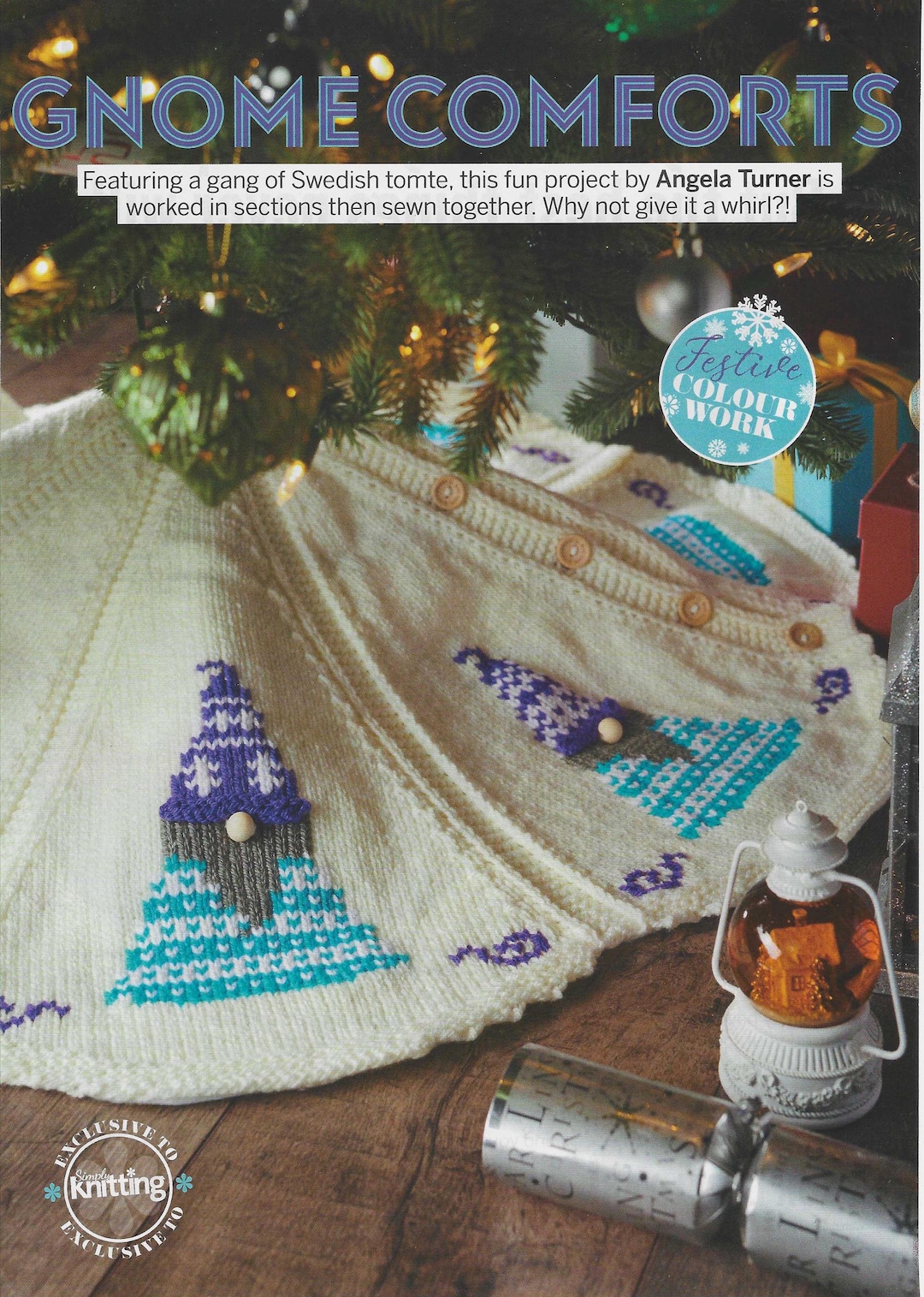 Christmas Knitting Pattern Gnome Comforts: Tomte Christmas Tree Skirt ...