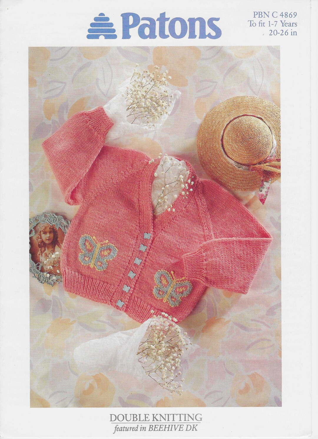 Original Out-of-print Patons Knitting Pattern 4869 - Toddler Kids ...