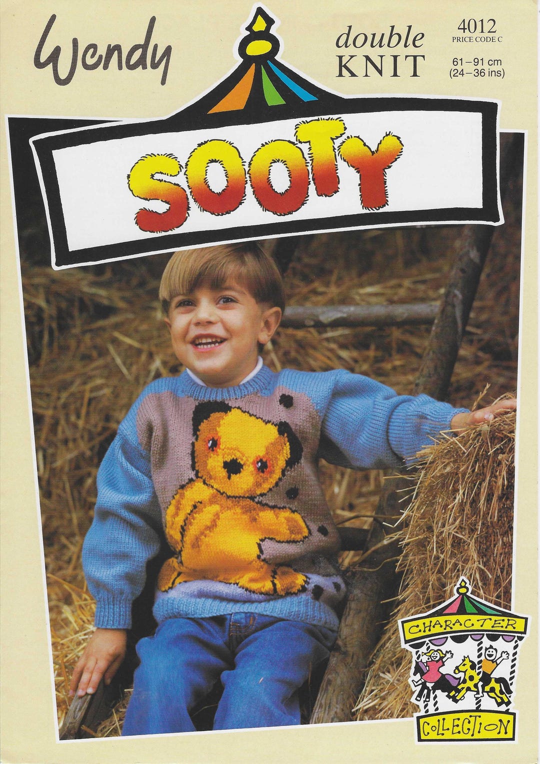 Original Out-of-print Wendy Knitting Pattern 4012, Kid's Sooty in ...