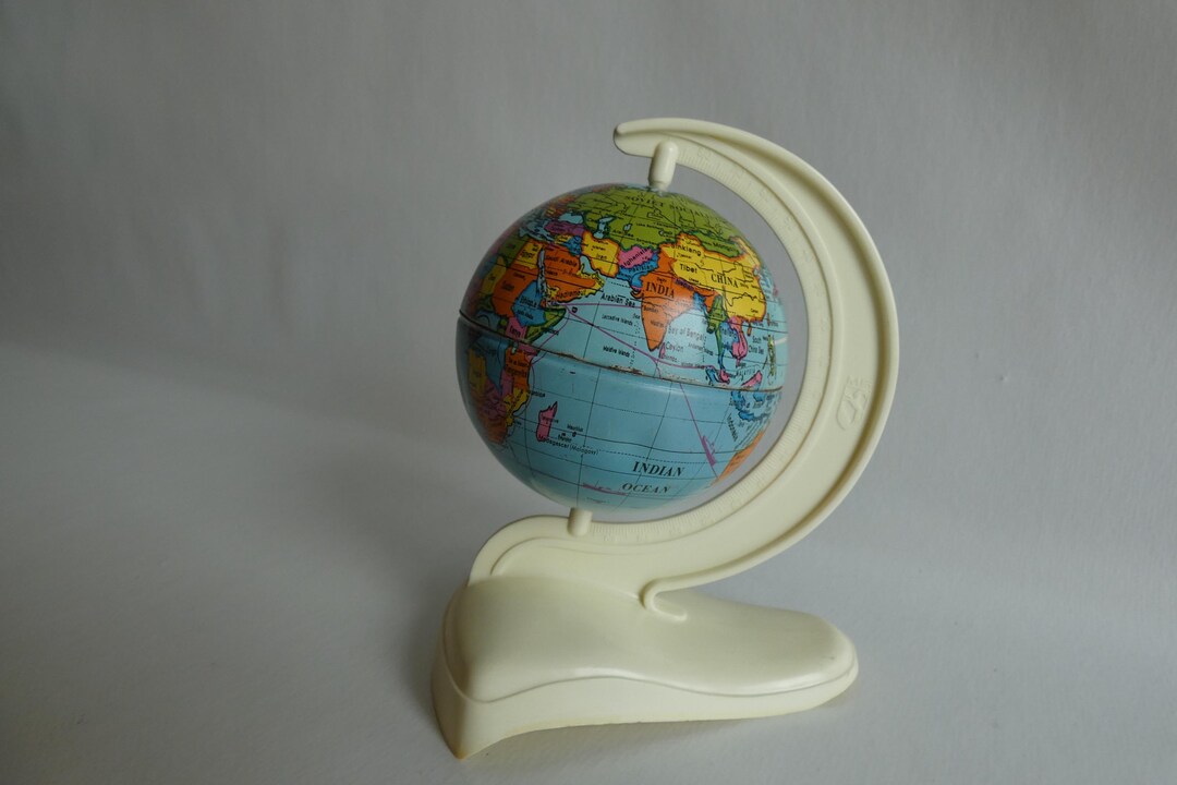Vintage Globe by MS Michael Seidel - World Globe - Small Geography ...