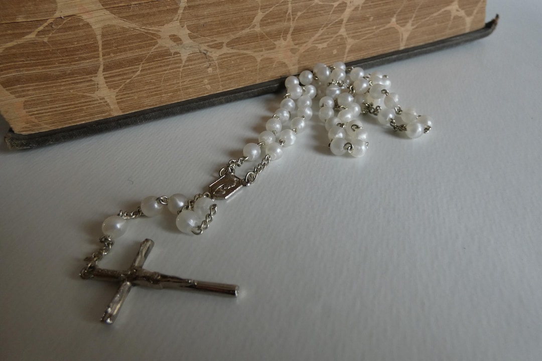 Vintage Prayer Beads - Religious Catholic Rosary & Cross Crucifix ...