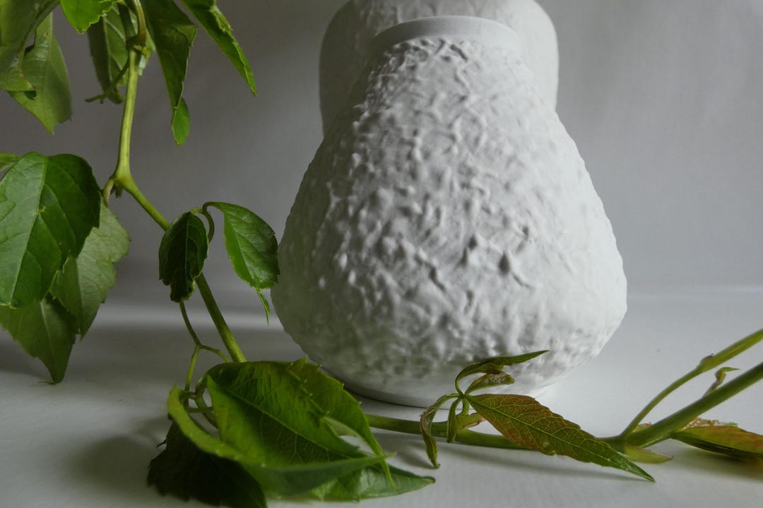 Vase by Metzler and Ortloff From the GDR 70s - Stone Structure - Bisque ...