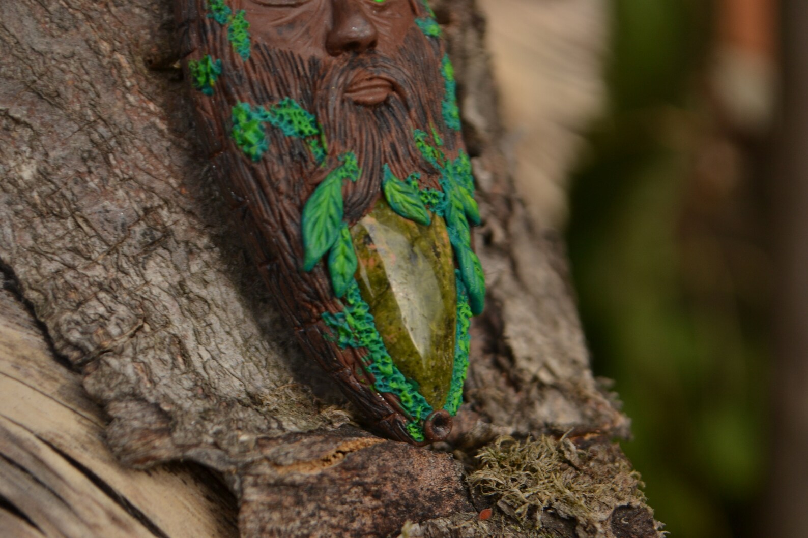 Odin pendant handmade polymer clay jewellery Futhark runes | Etsy