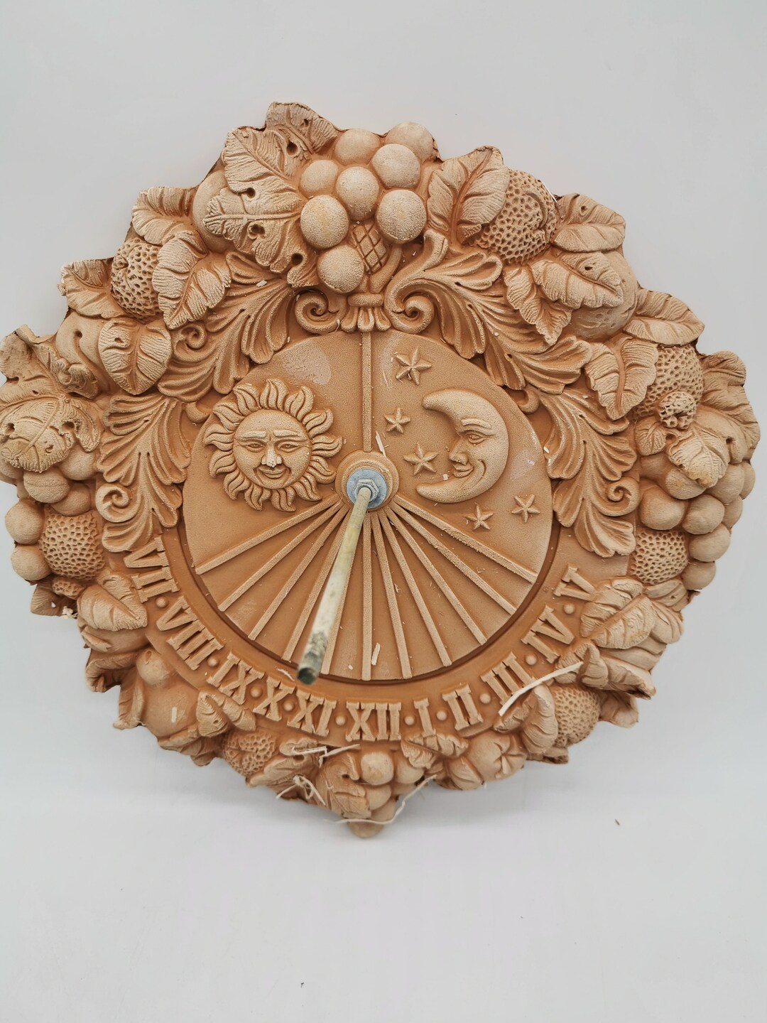 Sundial Wall Clock Garden Clock Garden Decoration Wall Hanger - Etsy India