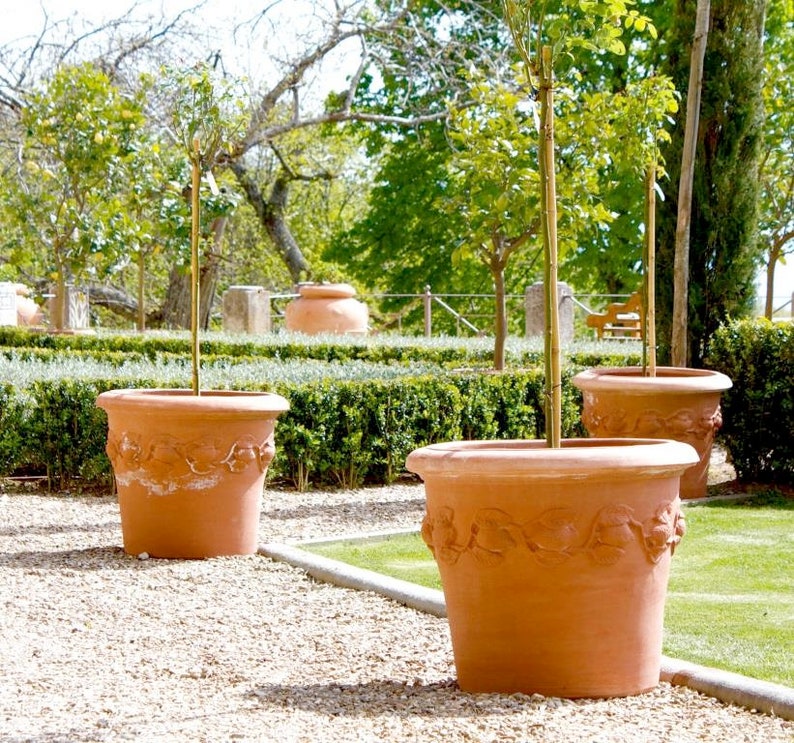 Flower Pot Planter Italian Terracotta FROSTFEST Limoni XXL 2 | Etsy
