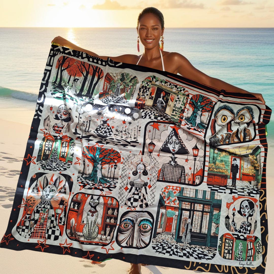 Pareo Unique Design Cotton Pareo Beach Wear - Etsy