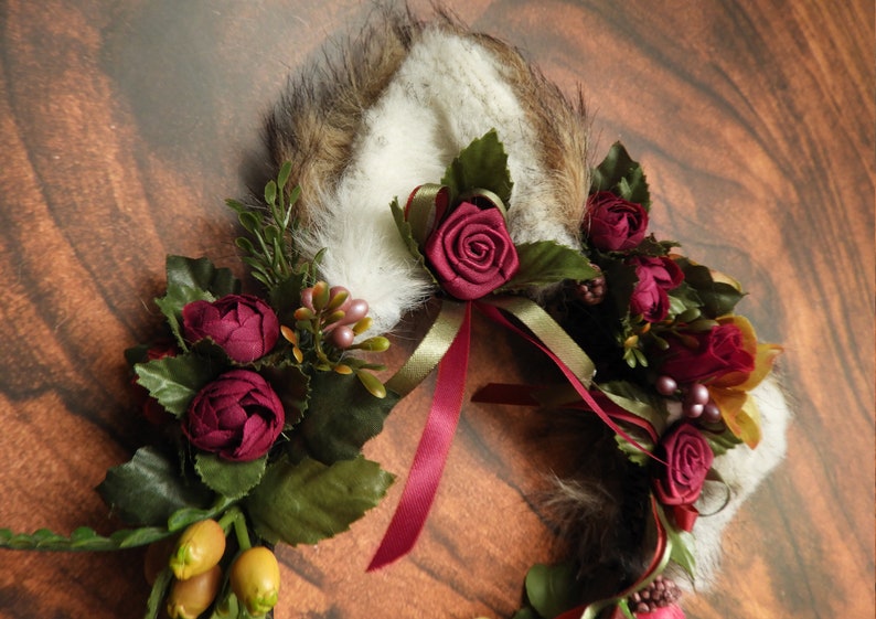 Pink Flowers Cat Ear Flower Crown - Etsy