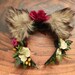 Pink Flowers Cat Ear Flower Crown - Etsy