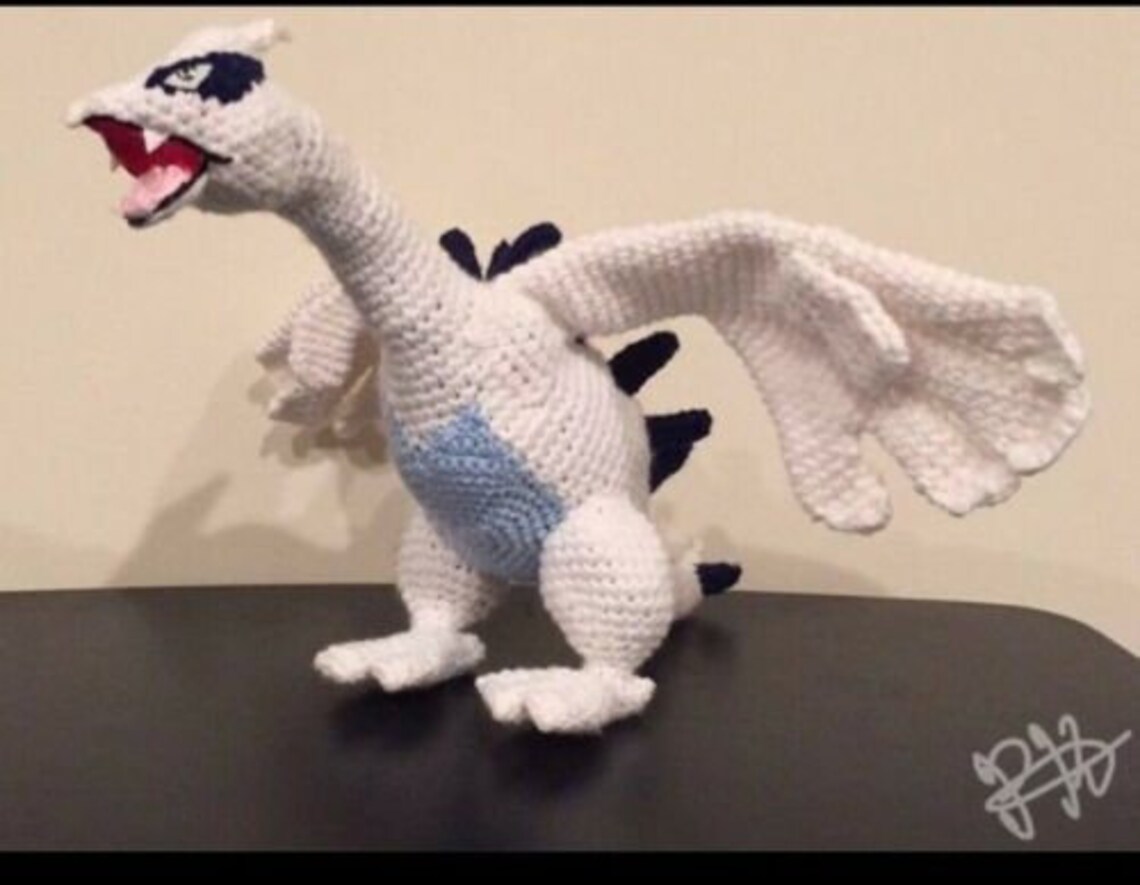 Lugia Handmade Crochet Legendary Pokemon Plush Toy MADE TO | Etsy