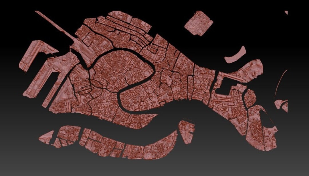 Venice 3D Map for 3D Printing - Etsy