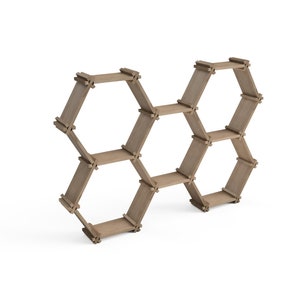 HEXA Book Shelf in 2 Different Sizes - Etsy