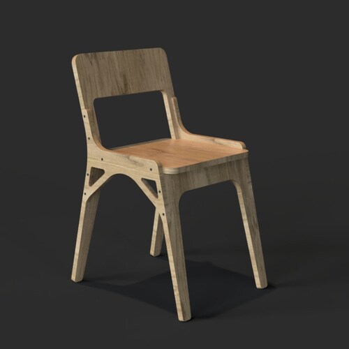 Modern Dining Chair DXF File for Laser or Cnc - Etsy India