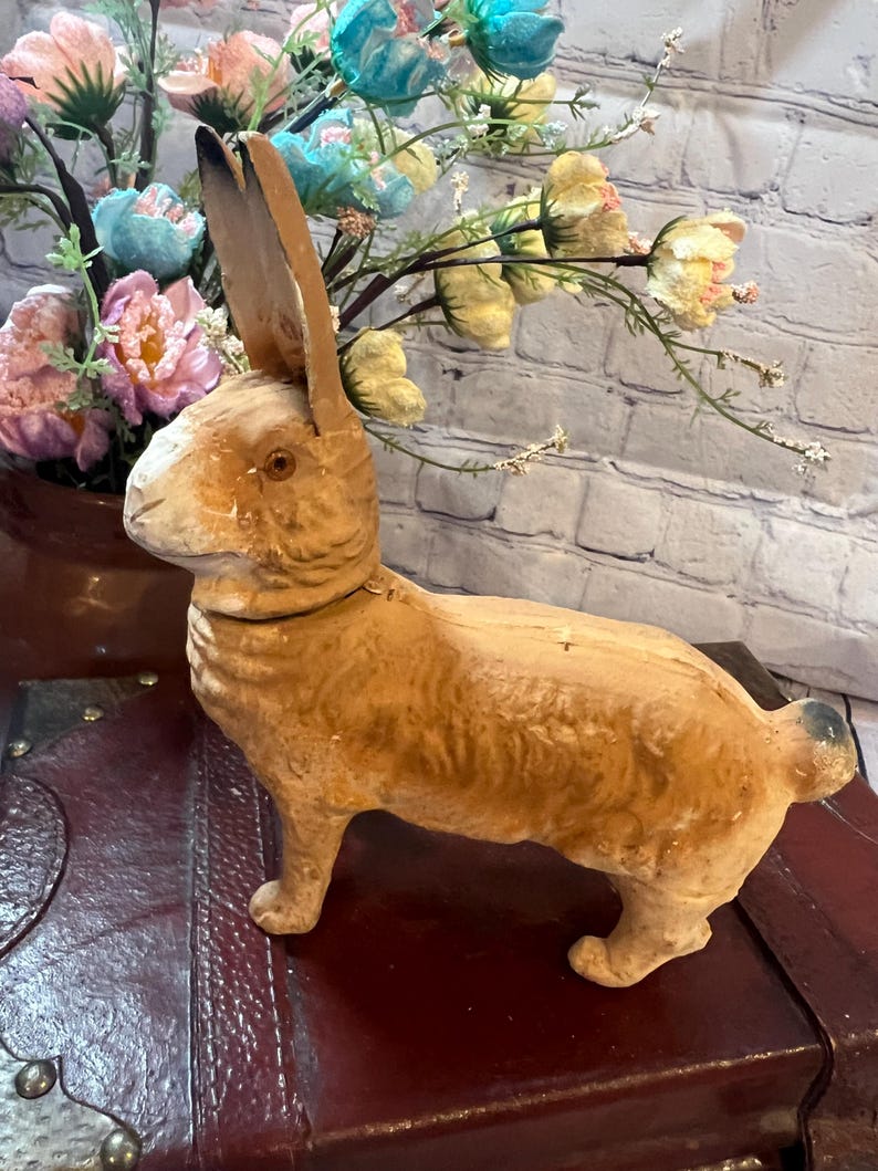Brown Paper Mache Rabbit - Etsy