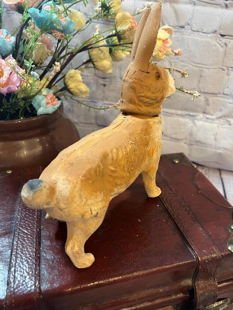 Brown Paper Mache Rabbit - Etsy