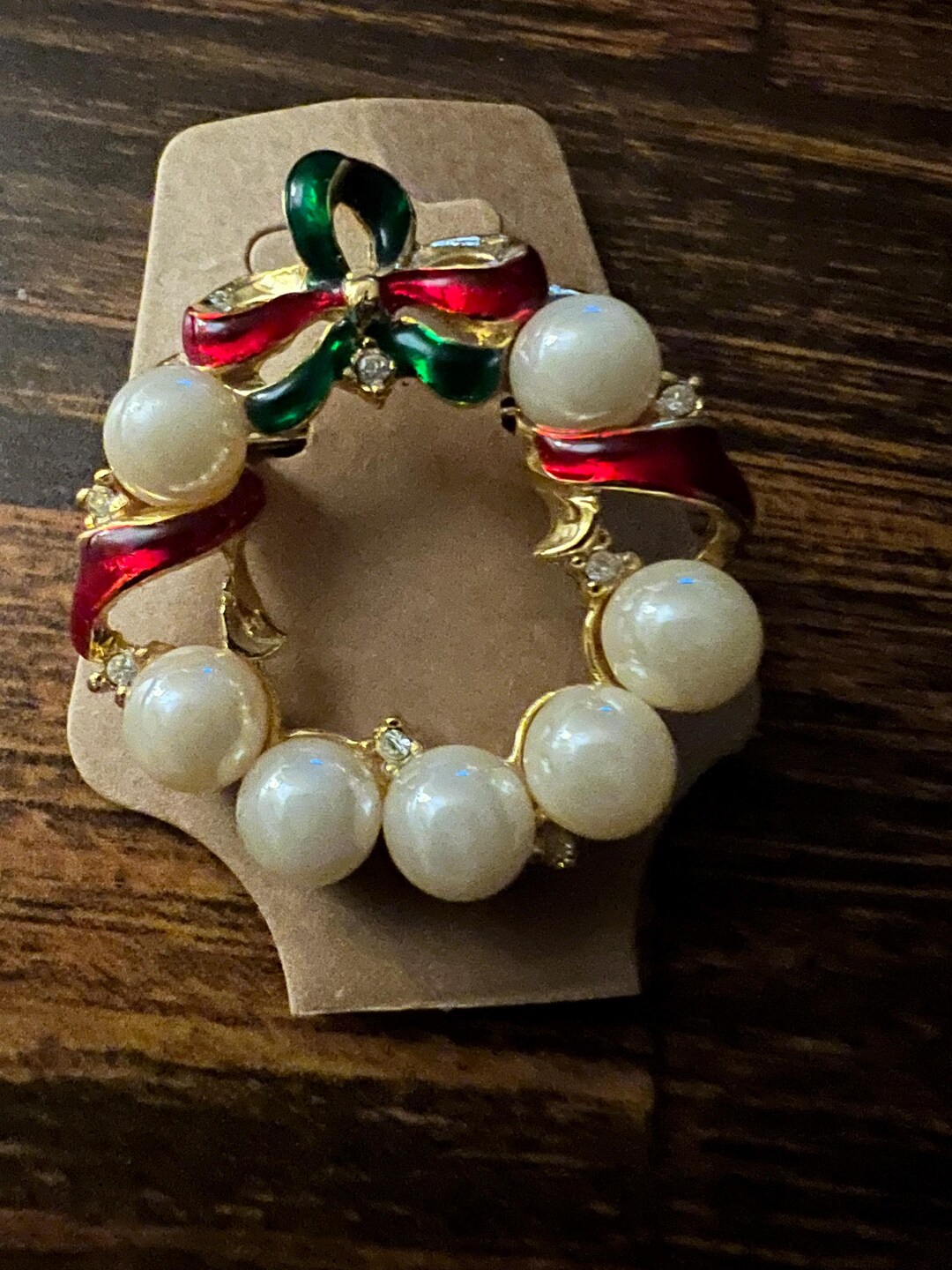 Lillian Designs Christmas Wreath Brooch Pin - Etsy