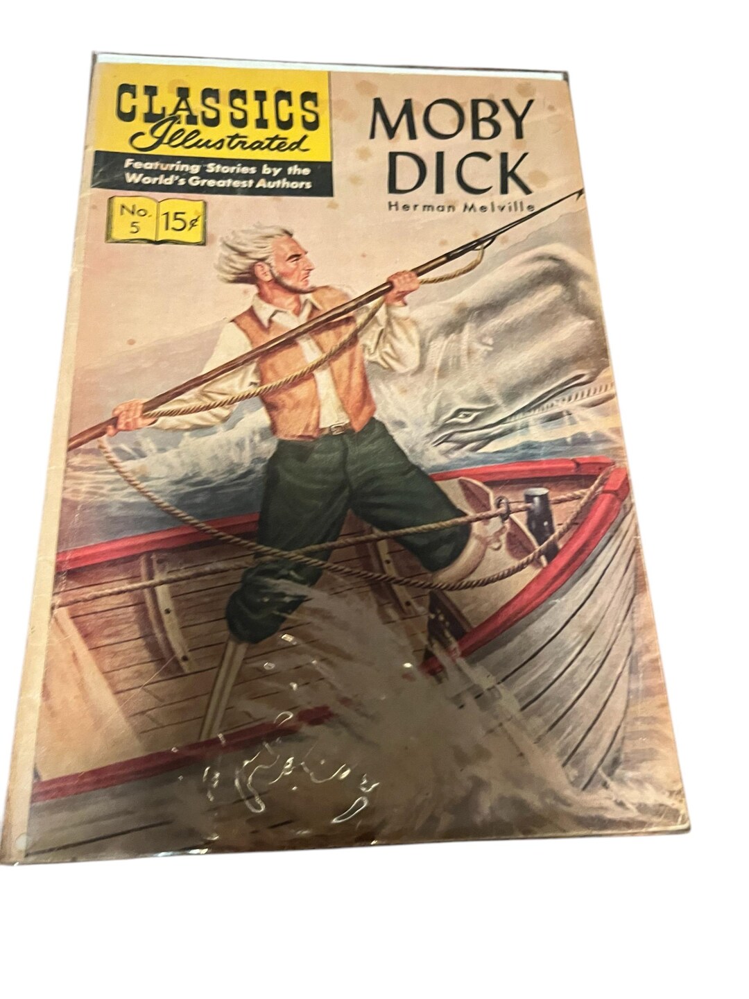 Classics Illustrated Moby Dick #5 Comic Book Herman Melville - Etsy
