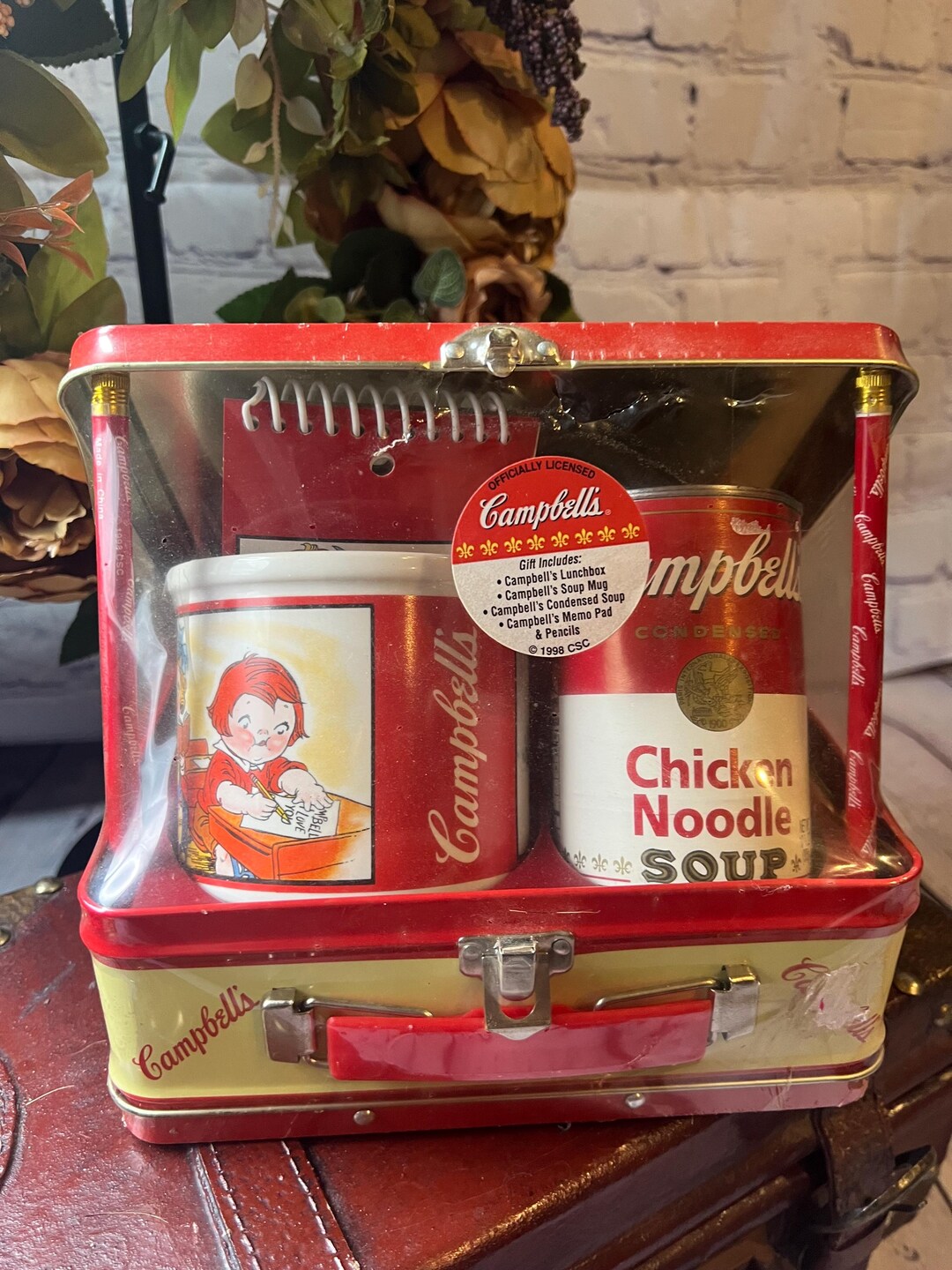 Vintage 1998 Campbell's Soup Lunch Box Gift Set - Etsy