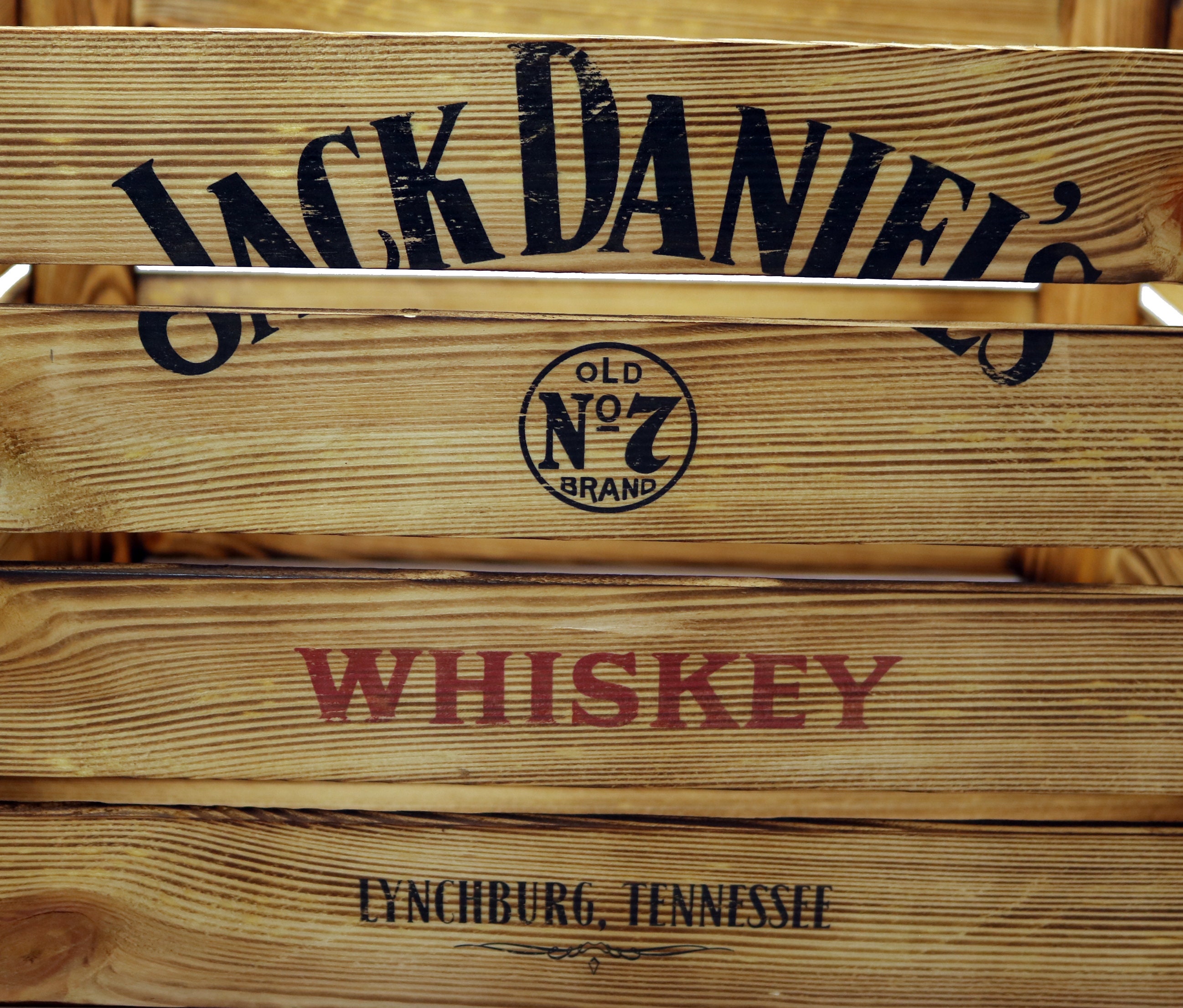 Rustic Whiskey Box Wooden Box With Whiskey Branding Vintage | Etsy UK