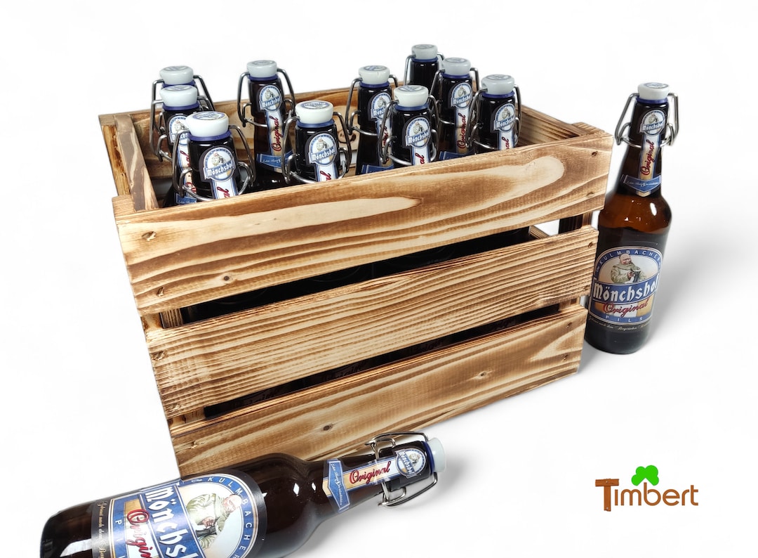 Vintage BEER Crate golding F Wooden Crate for Craft Beer Drinks Crate ...