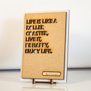 Life Quote Sign, Inspirational Saying, Motivational Gift Life is Like A ...