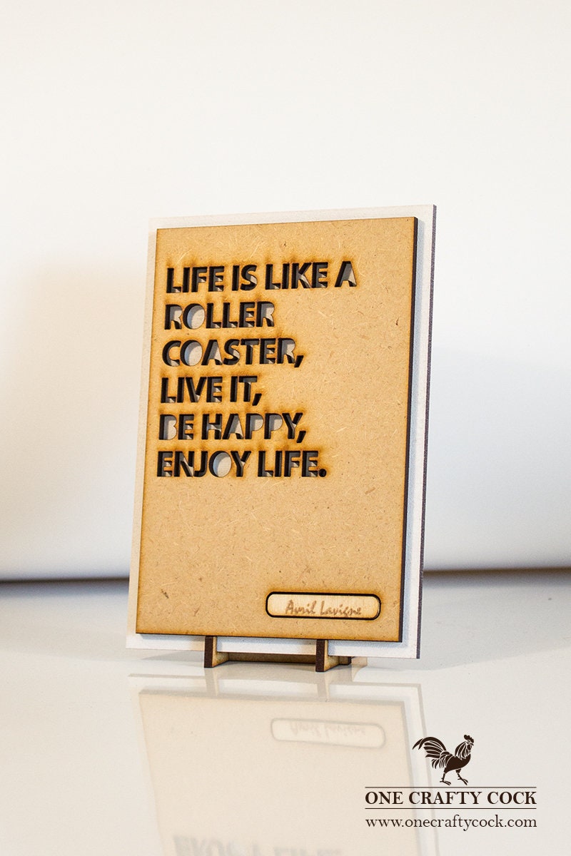 Life Quote Sign Inspirational Saying Motivational Gift - Etsy