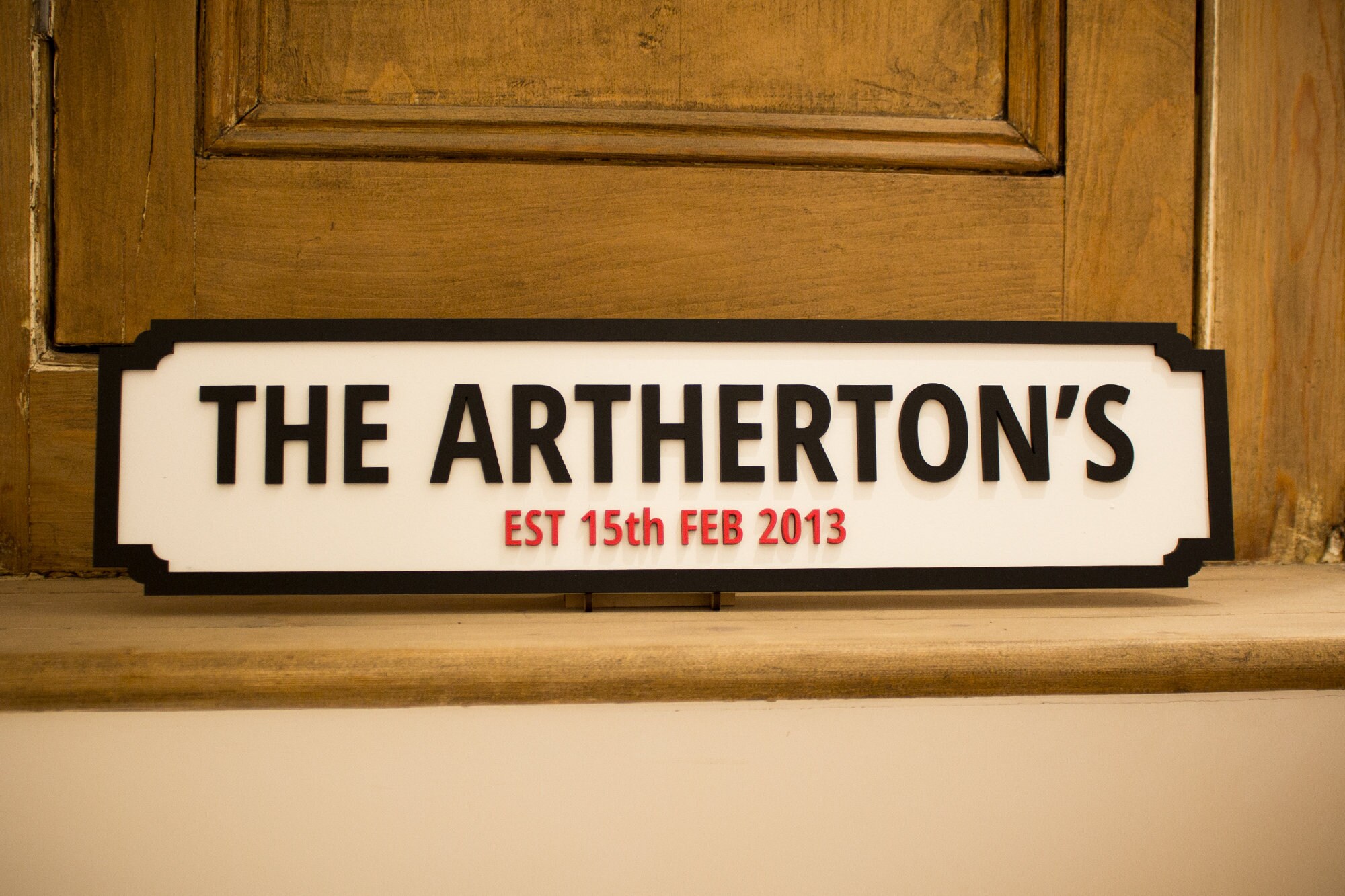 Personalised Family Name Street Sign With EST Date Handmade - Etsy UK