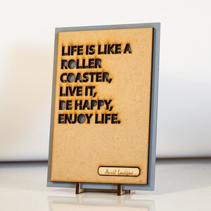 Life Quote Sign, Inspirational Saying, Motivational Gift Life is Like A ...