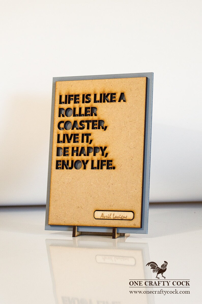 Life Quote Sign Inspirational Saying Motivational Gift - Etsy