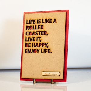 Life Quote Sign, Inspirational Saying, Motivational Gift Life is Like A ...