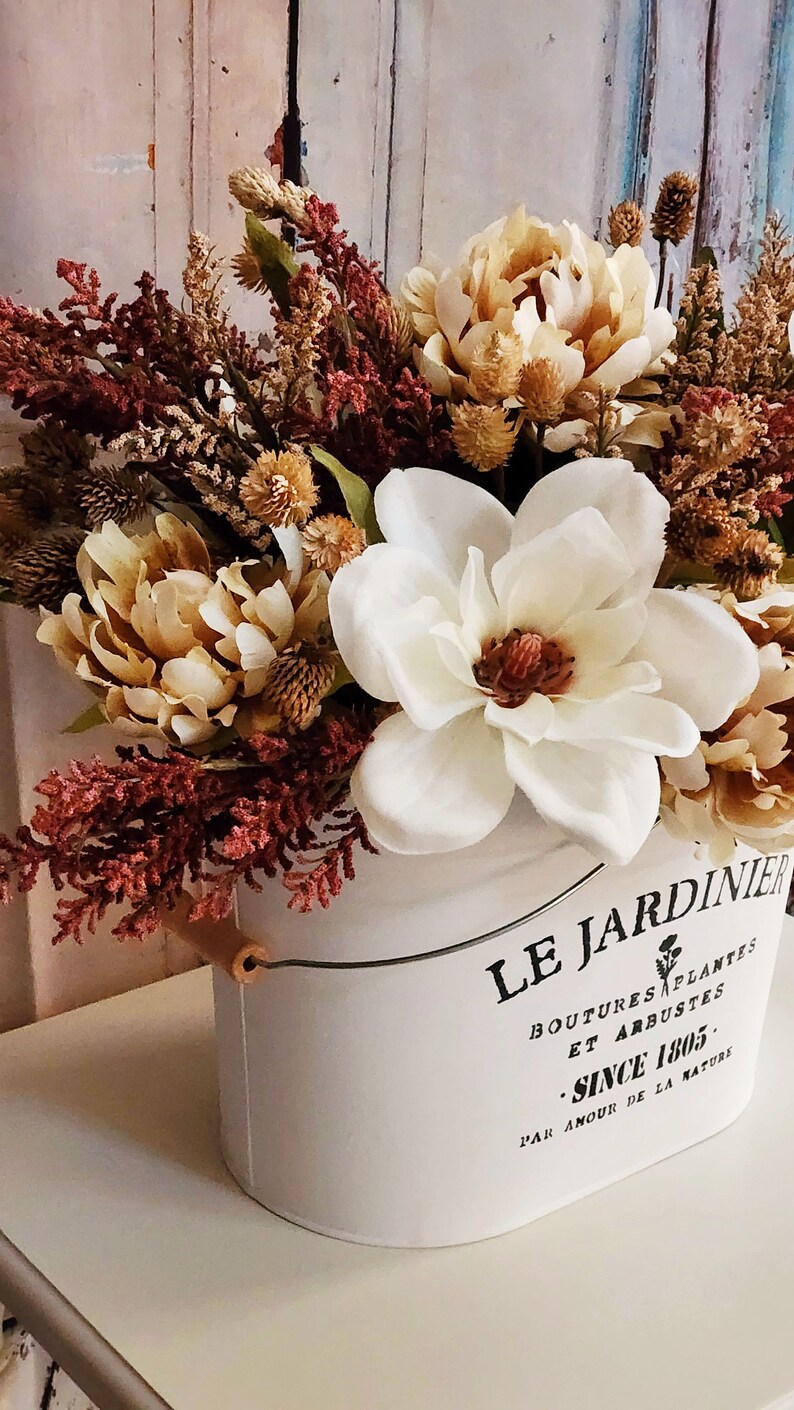 FALL Magnolia Flower Arrangement/thanksgiving Table Centerpiece/french ...
