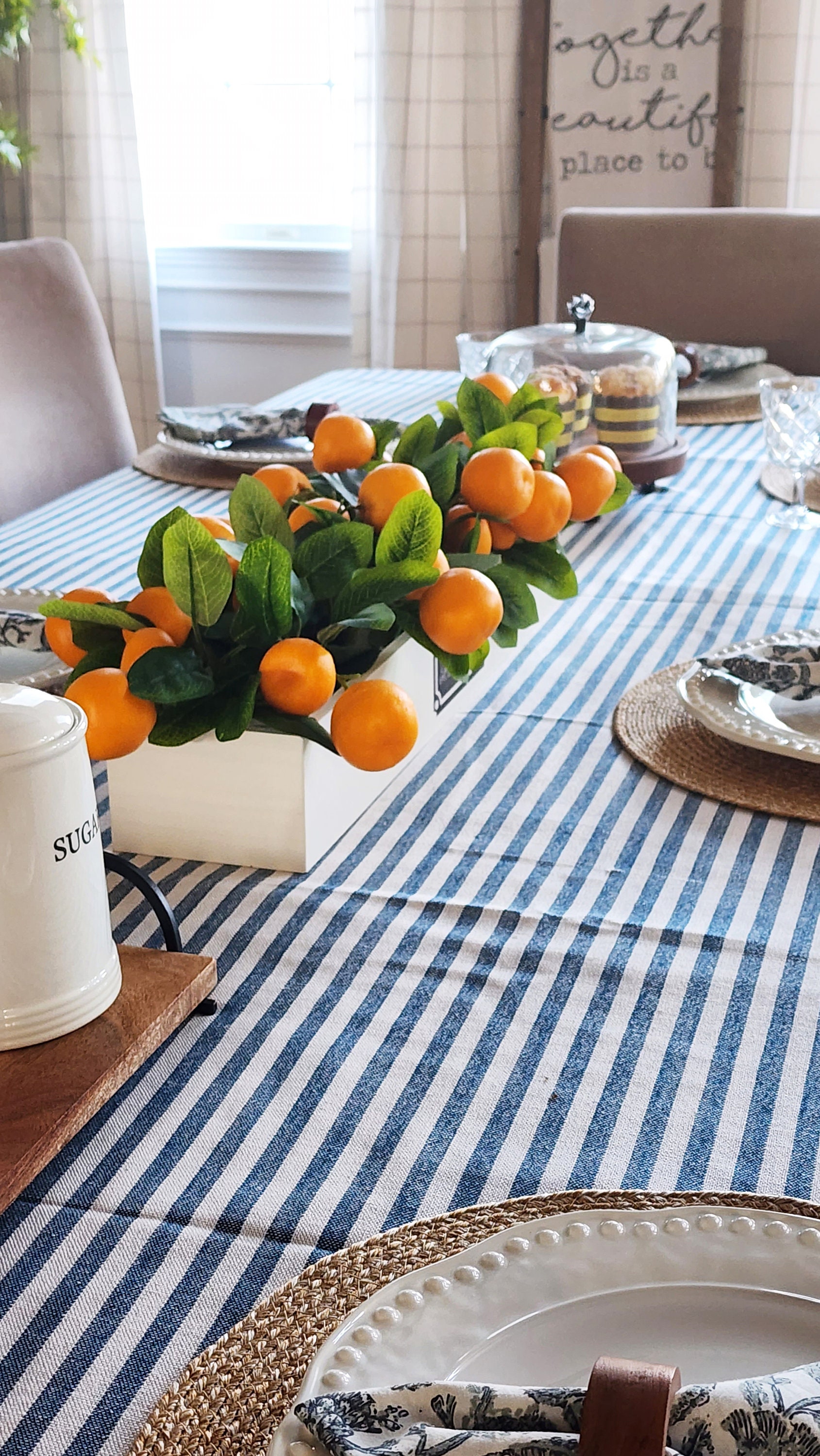 Orange Fruit Table Centerpiece: French Country Kitchen Decor - Etsy