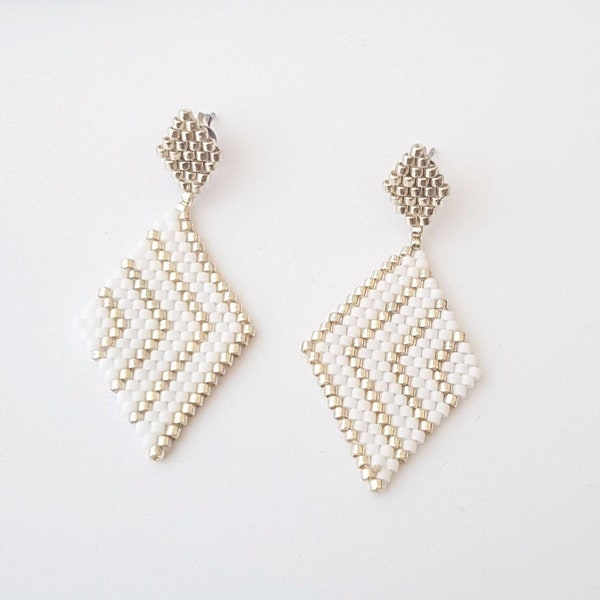 Rhombus Earrings - Etsy