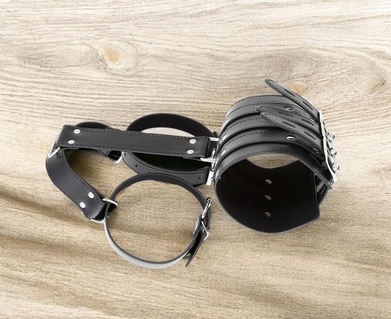 Bdsm Discipline Belt Full Body Leather Bondage Restraint Straps Hand ...