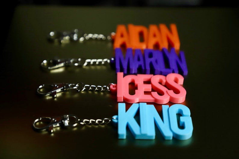 Personalized 3D Printed Keychains CUTE GIFT Trendy | Etsy