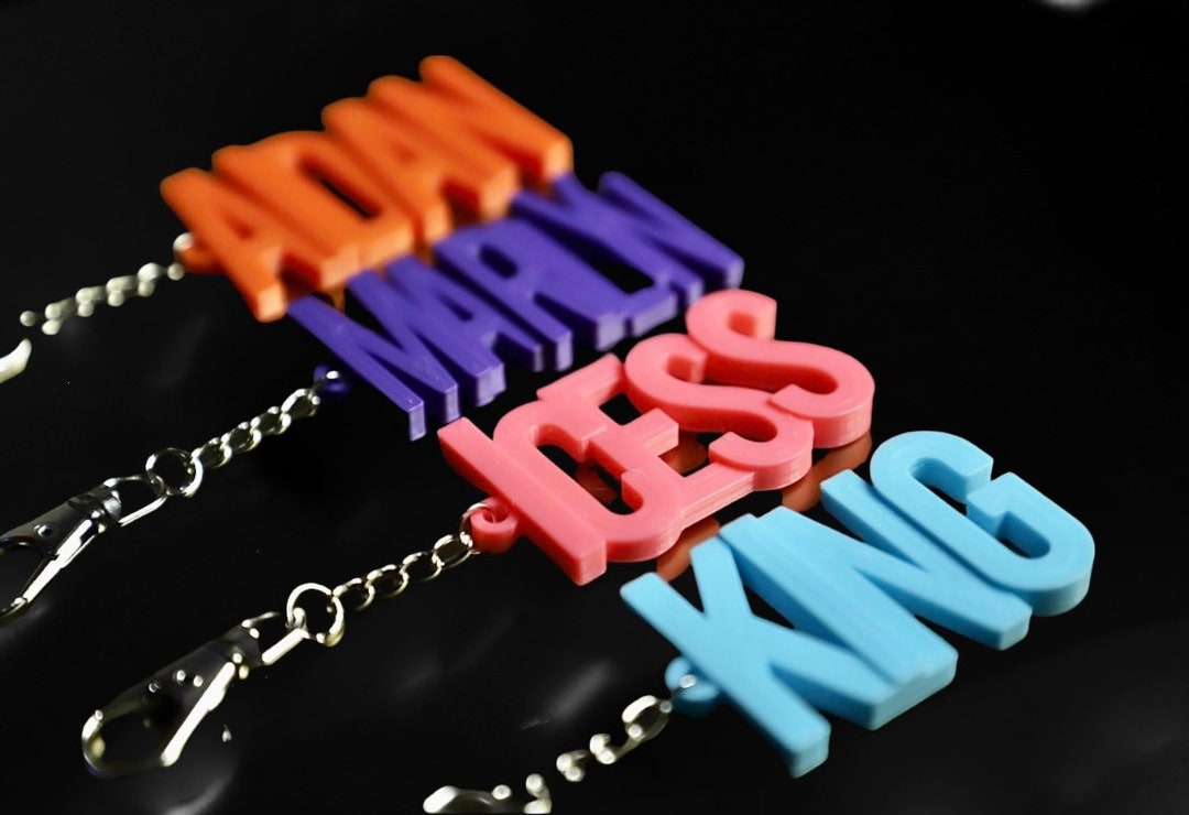 Personalized 3D Printed Keychains CUTE GIFT Trendy Fashionably Cool ...
