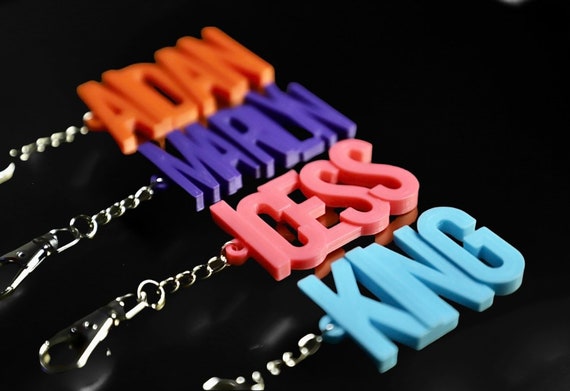 Personalized 3D Printed Keychains CUTE GIFT Trendy | Etsy