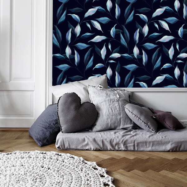 Removable Wallpaper Blue - Etsy